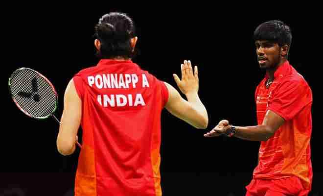 Commonwealth Games 2018 Badminton Mixed Doubles Round Of 16 Satwik Rankireddy Ashwini