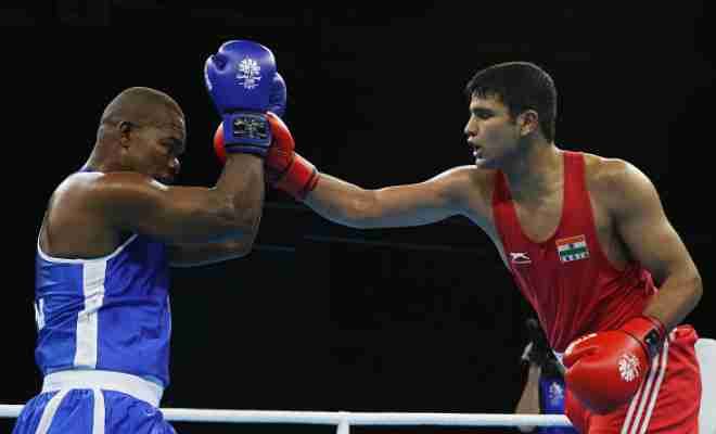 Commonwealth Games 2018: Boxing Men's 91kg Semifinals, Naman Tanwar ...