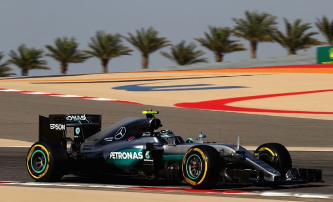 F1 Bahrain GP: Lewis Hamilton on pole