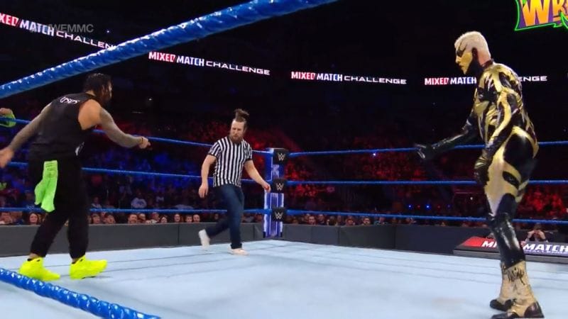 Mixed Match Challenge Results: Jimmy Uso and Naomi vs Goldust and Mandy ...