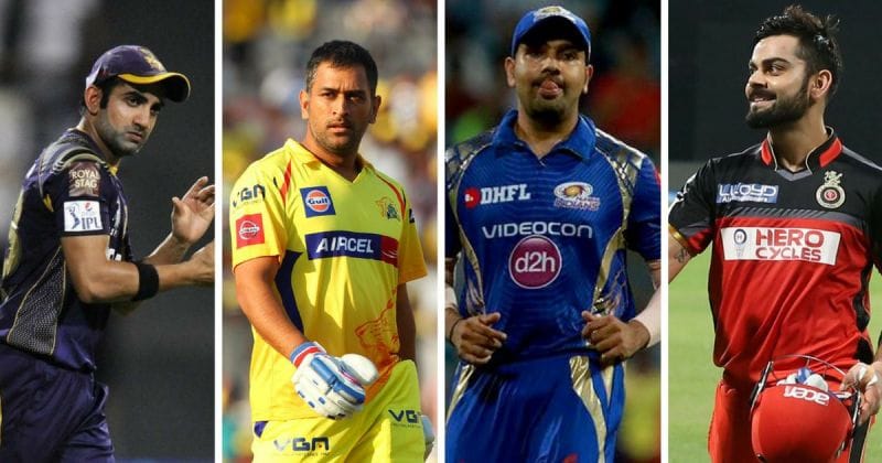IPL teams ranked in order of most points accumulated in first 10 seasons