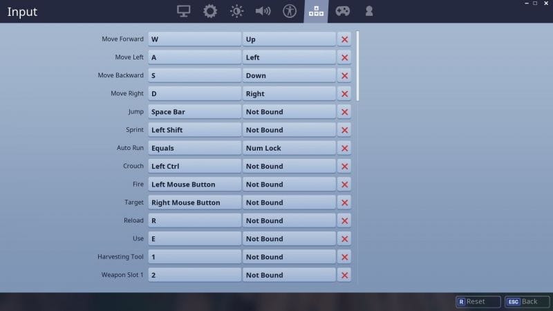 Fortnite PC Controls - Keybind & Keyboard Control Guide