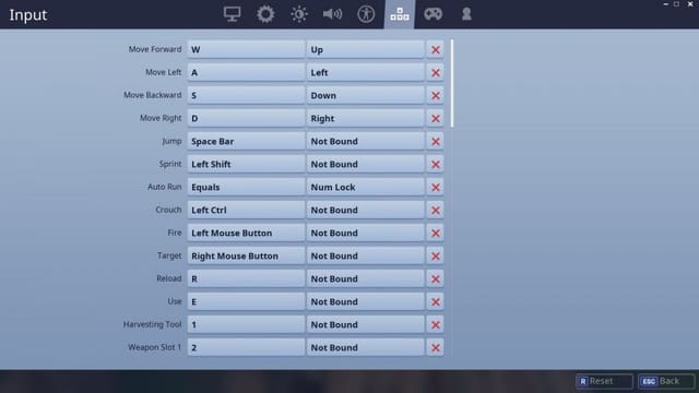 Fortnite PC Controls - Keybind & Keyboard Control Guide