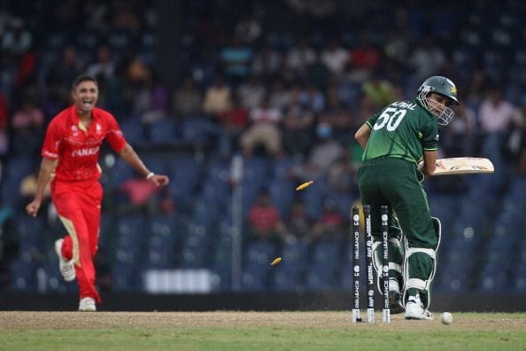 The first-ever international cricket match