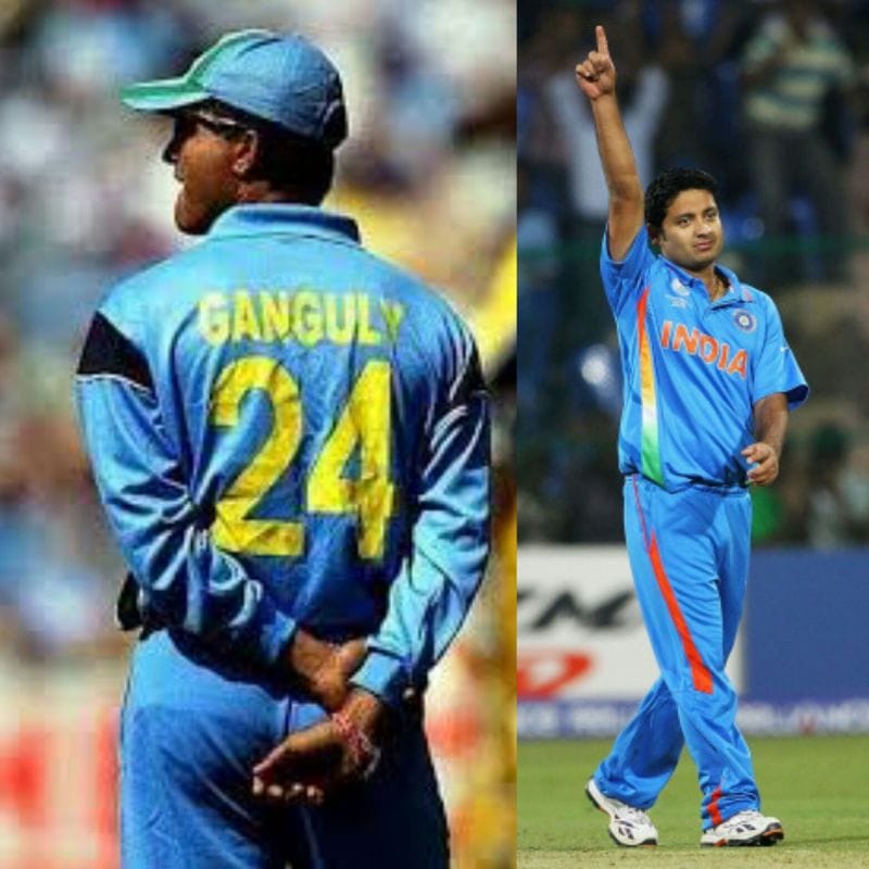 Identical jersey numbers of Indian National Cricket Team players