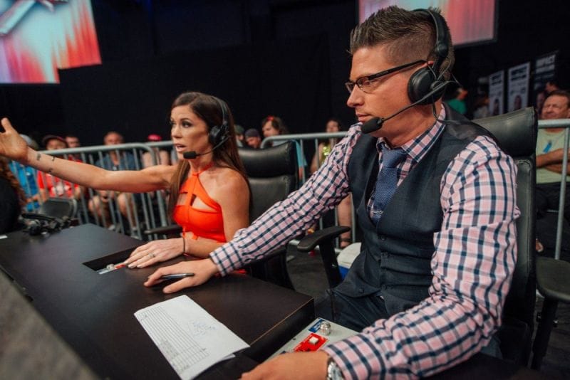 Josh Mathews reveals what it's like to commentate on his wife's matches ...