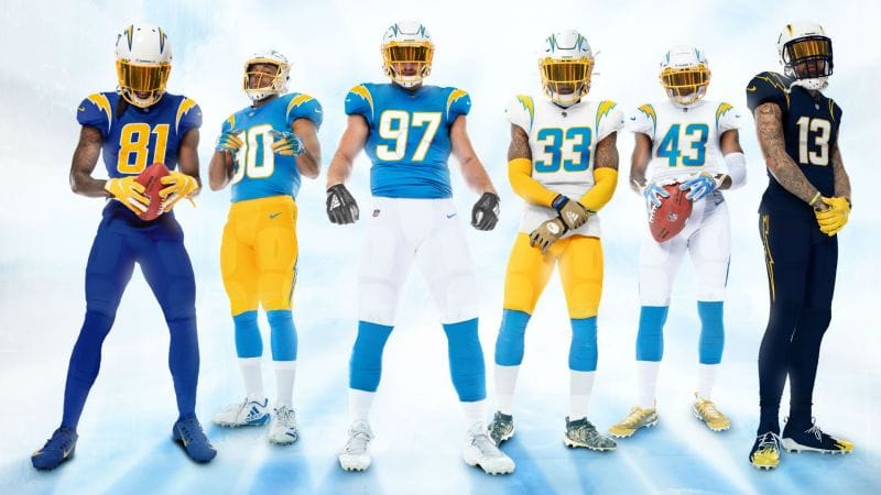 Chargers return to the 60s with powder blue rebrand, and the players ...