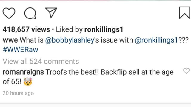 Roman Reigns praises '65-year-old' R-Truth after WWE RAW segment