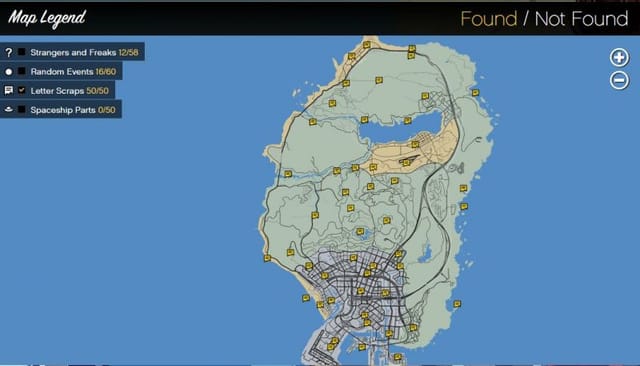 GTA 5: All Letter Scraps locations in the game