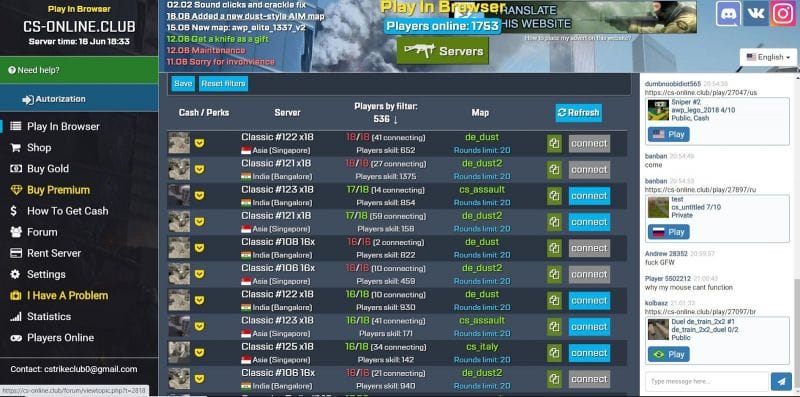 Counter-Strike: How to play v1.6 on your browser