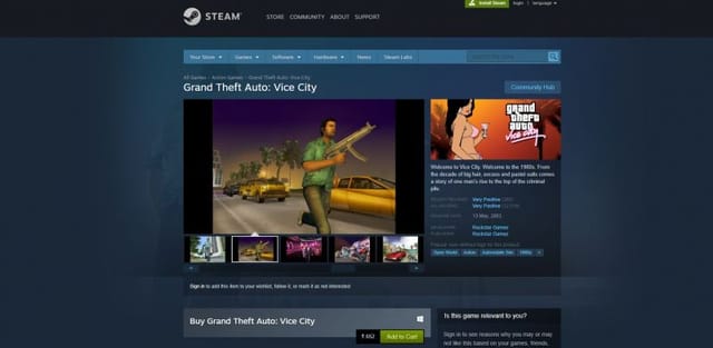 GTA Vice City: File download size