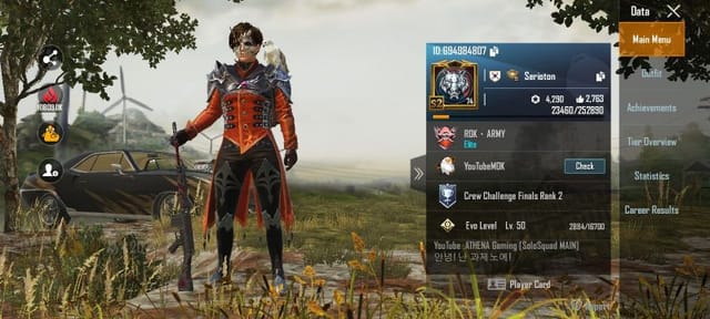 Athena PUBG player ID, sensitivity settings and more