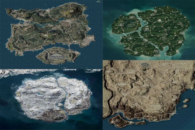 PUBG Mobile: Map real life design idea, theme and comparison