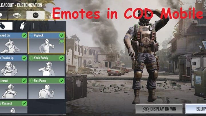 COD Mobile: How to equip and use emotes in the game