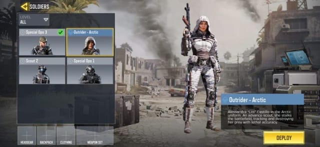 How to get Outrider Arctic in COD Mobile