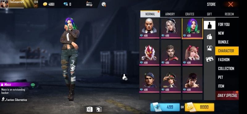 All Free Fire characters: Full list of agents in the game in 2020