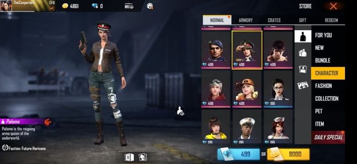 All Free Fire characters: Full list of agents in the game in 2020
