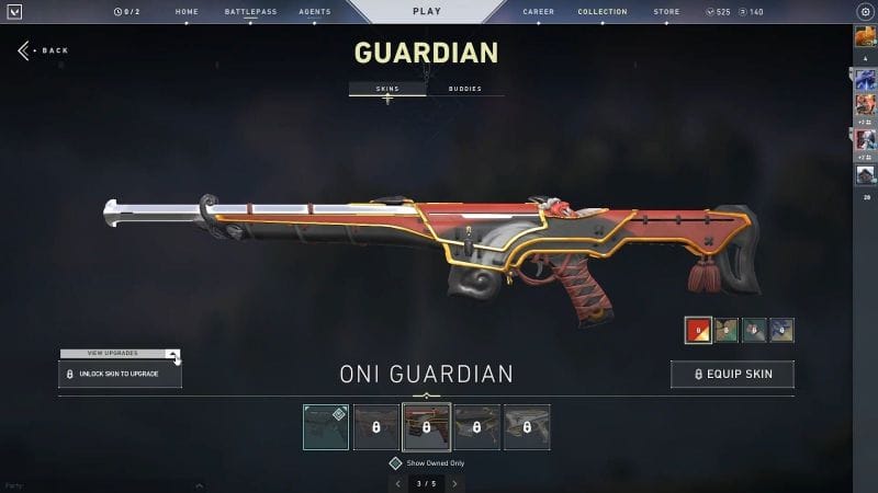 Valorant: The Oni weapon collection looks dark, sleek, and outright demonic