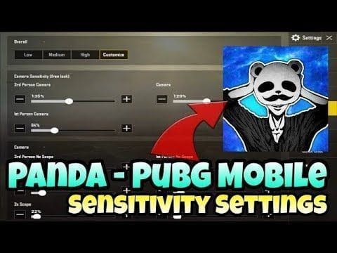 PUBG Mobile: Panda's controls setup and sensitivity settings