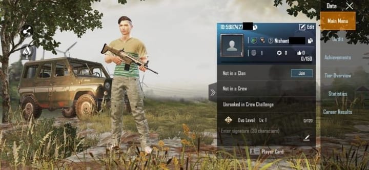 How to find your PUBG Mobile ID and character name