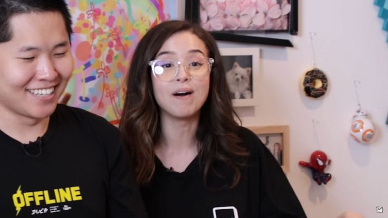 Pokimane reveals her new 'boyfriend' during an Offline TV unboxing video