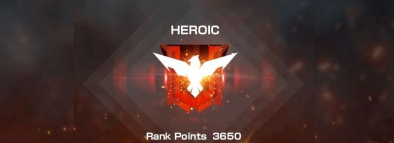What score do you need to be Heroic in Free Fire