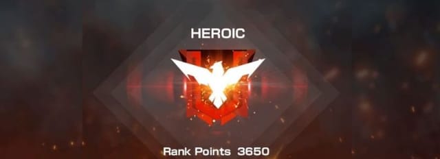 What score do you need to be Heroic in Free Fire
