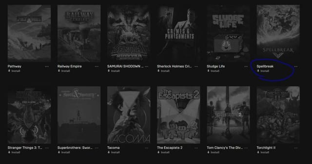 How to download Spellbreak from Epic Games Store