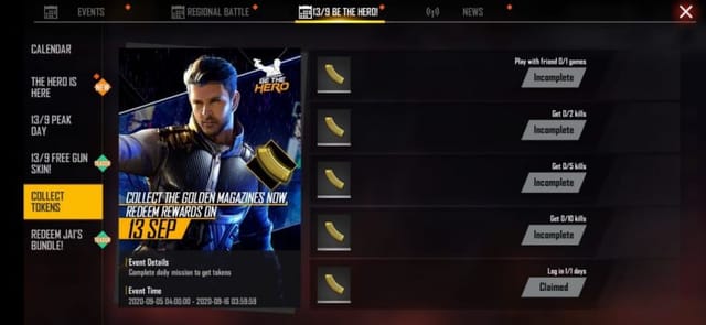 Free Fire: How to use Golden Magazines to claim Jai character bundle