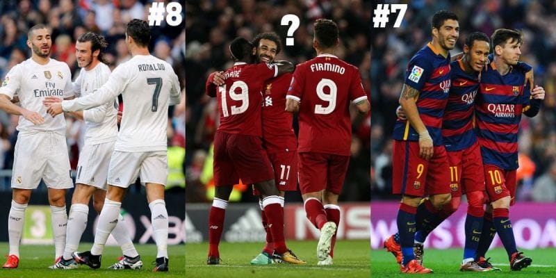 Top 10 attacking trios in football history