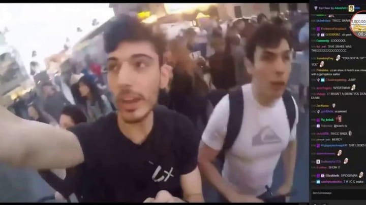 Twitch streamer Ice Poseidon witnesses man jump off building (Throwback)