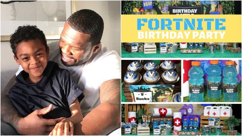 50 Cent throws a Fortnite-themed Birthday party for his son