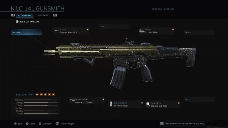 The best Kilo 141 loadout in COD: Warzone