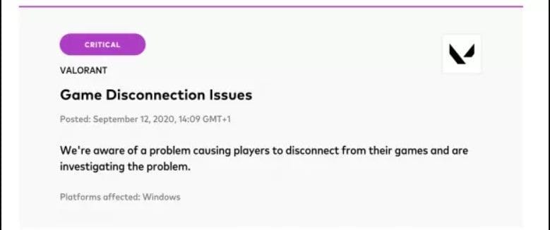 Valorant: Riot Games IPs have recently been experiencing some server ...