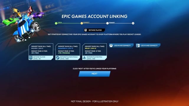 How to link your Rocket League and Epic Games accounts