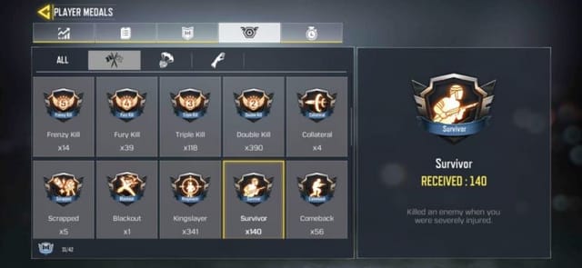 Survivor Medal in COD Mobile: All you need to know