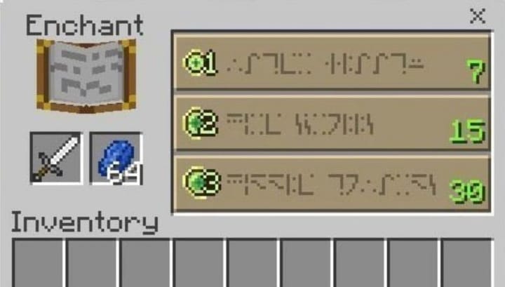 Minecraft Enchanting Table language: Here is how you can read it