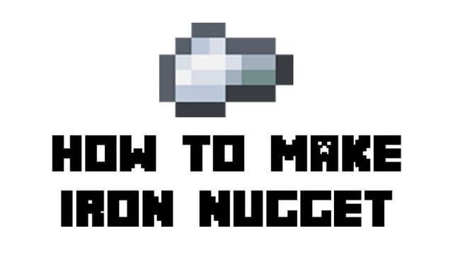 Minecraft recipes: How to make an Iron Nugget