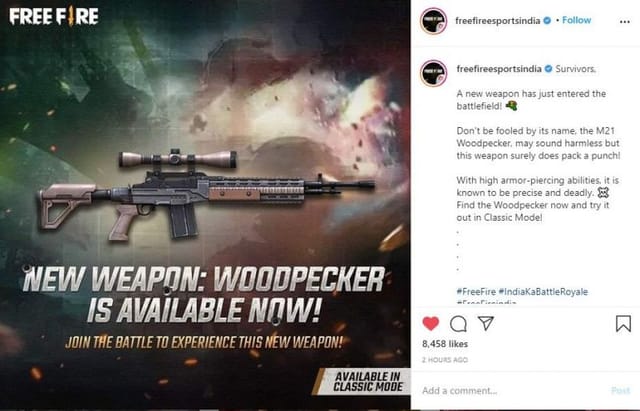 Woodpecker in Free Fire: All you need to know about the new in-game weapon