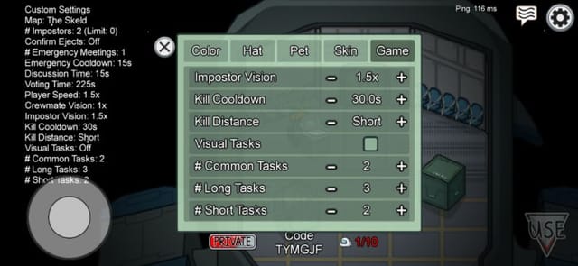 What are common, long and short tasks in Among Us?