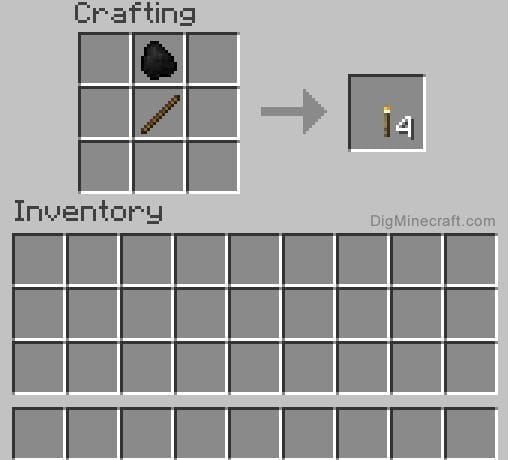 How to make a torch in Minecraft?