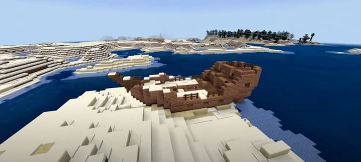 Top 5 Minecraft exposed shipwreck seeds for Bedrock Edition