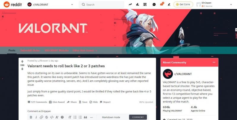 Valorant: Players report micro-stuttering and de-sync despite 1.1 patch ...