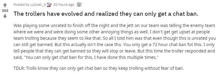 Should Valorant improve the penalty system for disruptive behavior in ...