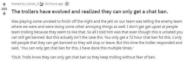 Should Valorant improve the penalty system for disruptive behavior in ...