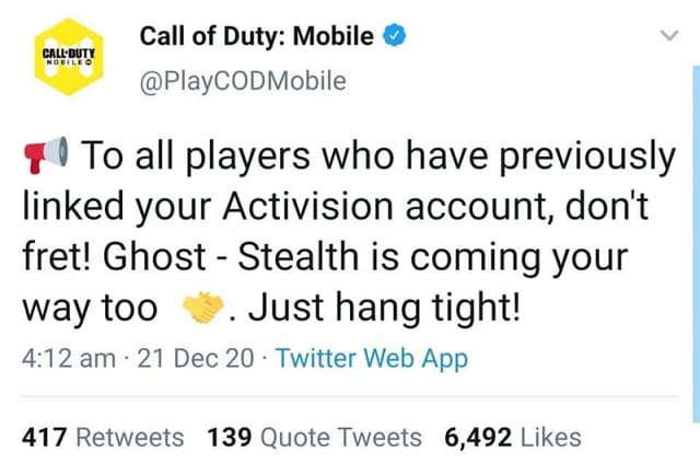 How to get the Ghost - Stealth skin for free in Call Of Duty Mobile