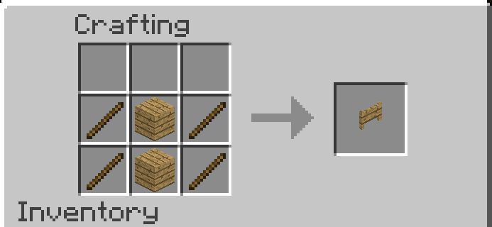 How to Make Fence in Minecraft in 3 easy Steps