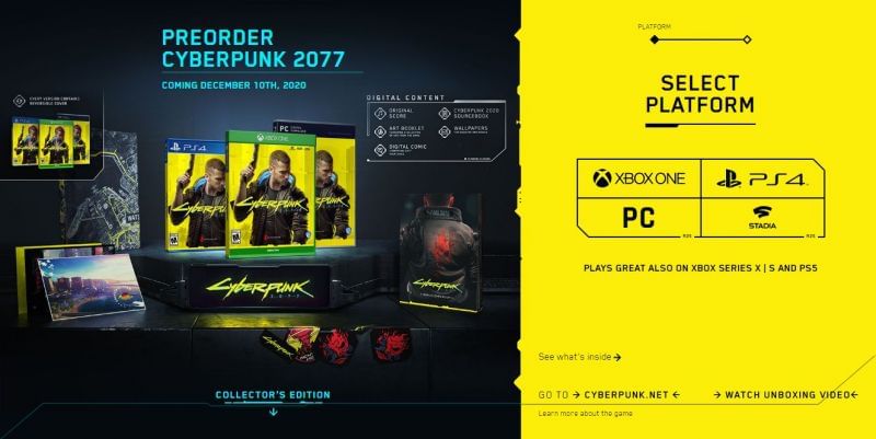Cyberpunk 2077 pre-download and pre-order now available globally