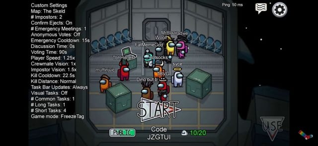 Freeze Tag mode in Among Us: Rules, format, and other details