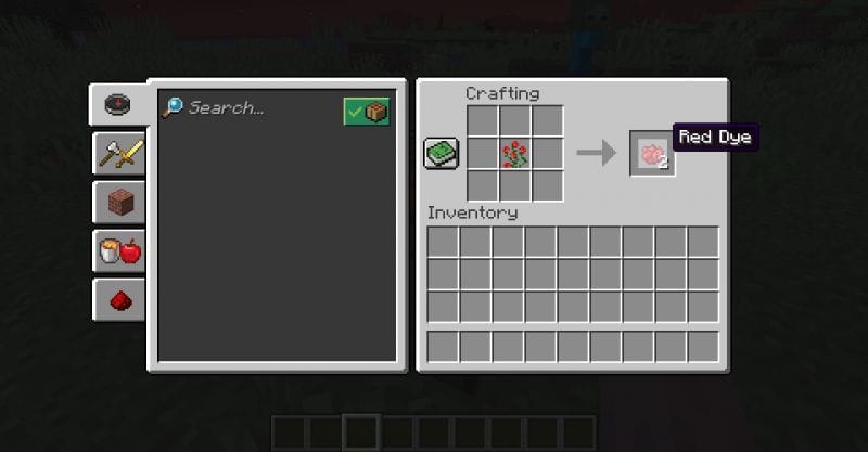 How to make red dye in Minecraft